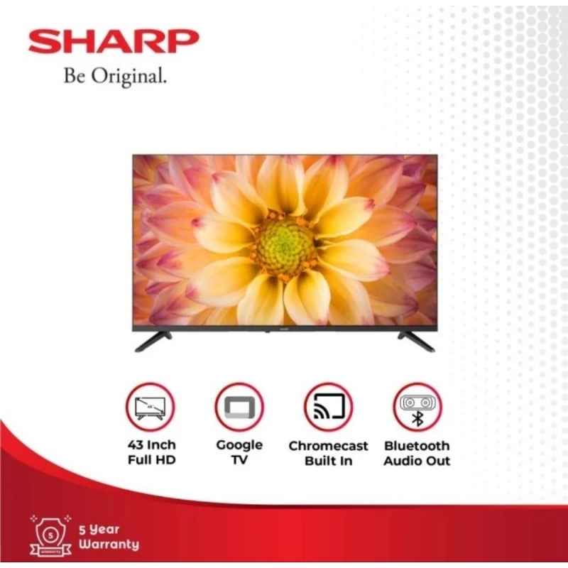 Jual TV LED SHARP 43INCH GOOGLE TV 2K UHD 2T-C43GH3000I TV SHARP 43 ...