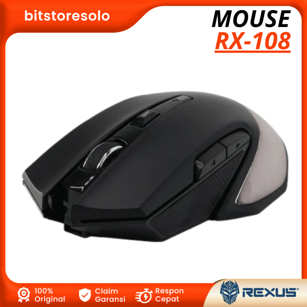 Jual Mouse Gaming Wireless Rexus Xierra Recharger RX-108 | Shopee Indonesia