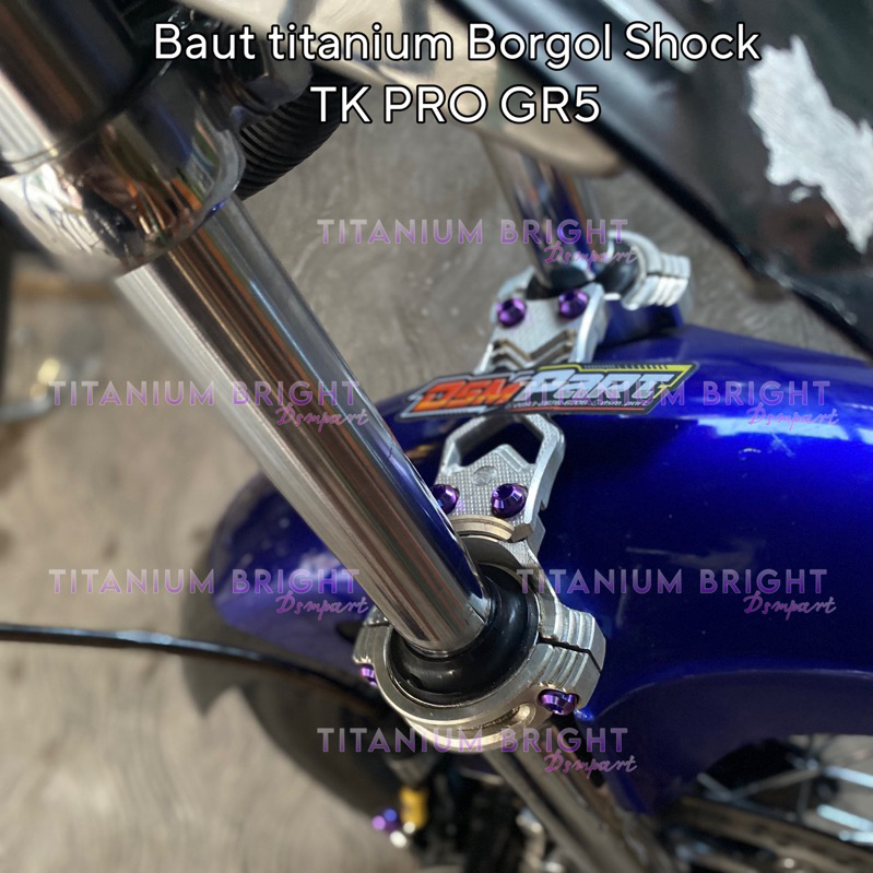 Jual Baut Titanium Borgol Shock Tkpro Original Titanium GR5 ( HARGA 8 ...