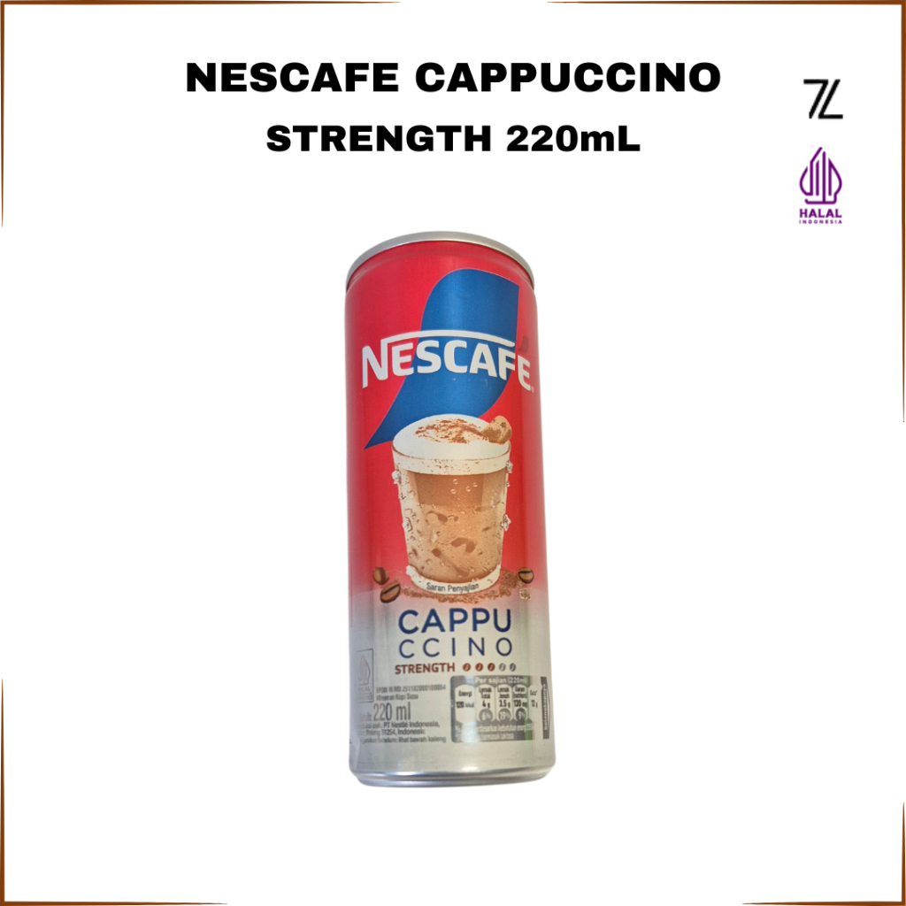 Jual Nescafe Cappuccino Strength Minuman Kopi Susu Kaleng 220mL ...