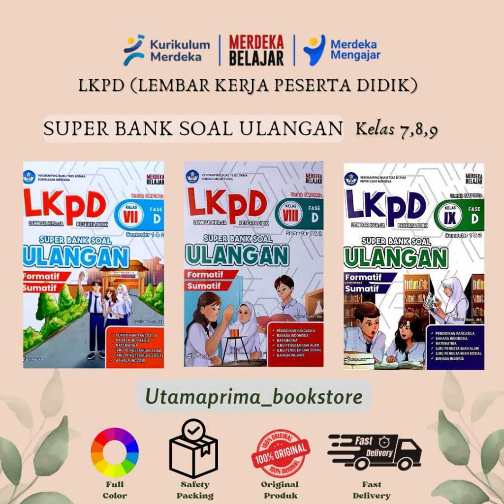 Jual BUKU LKPD (LEMBAR KERJA PESERTA DIDIK) SUPER BANK SOAL ULANGAN ...