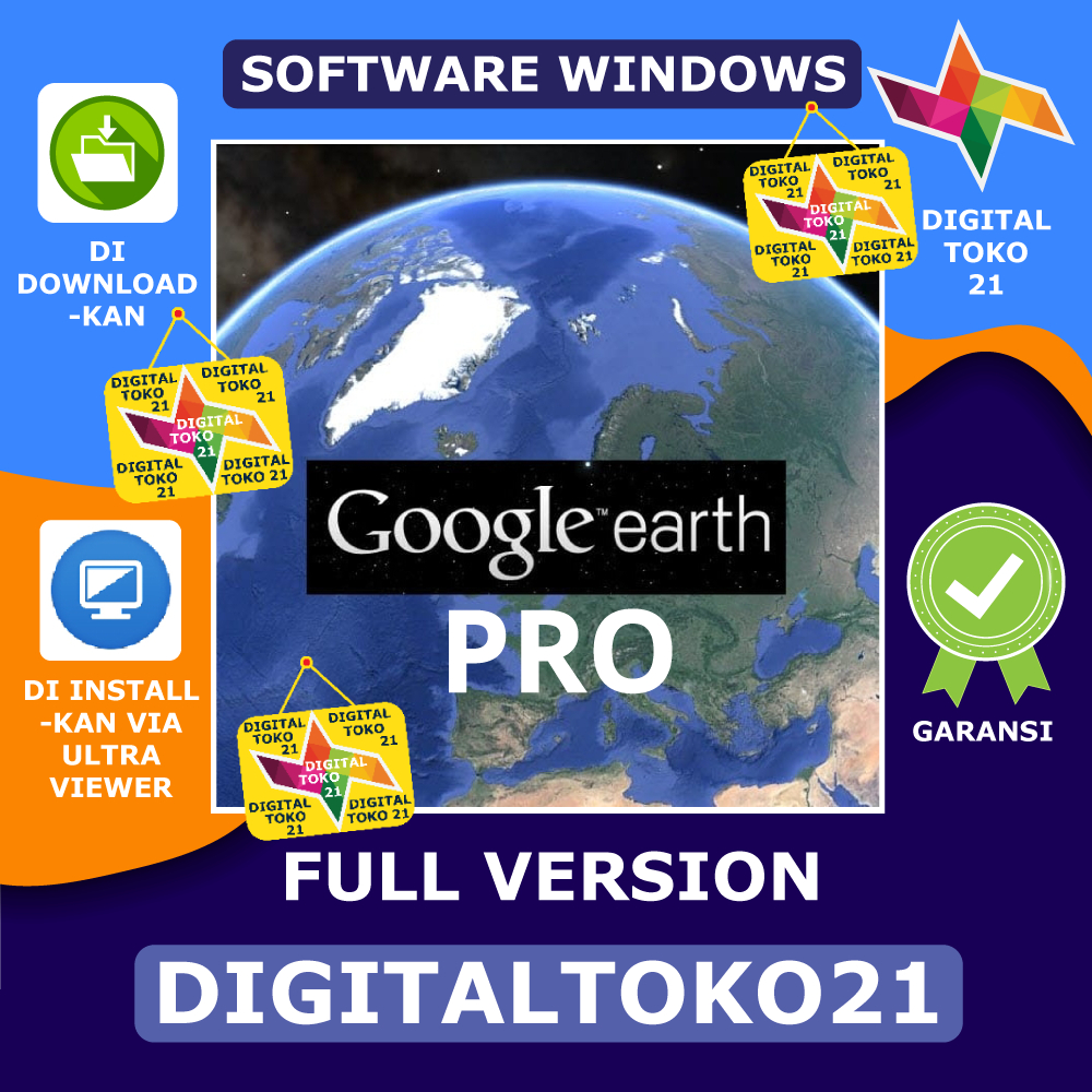 Jual [Diinstallkan] Google Earth Pro 7.3.6.10201 Full Version Software PC Komputer Laptop ...