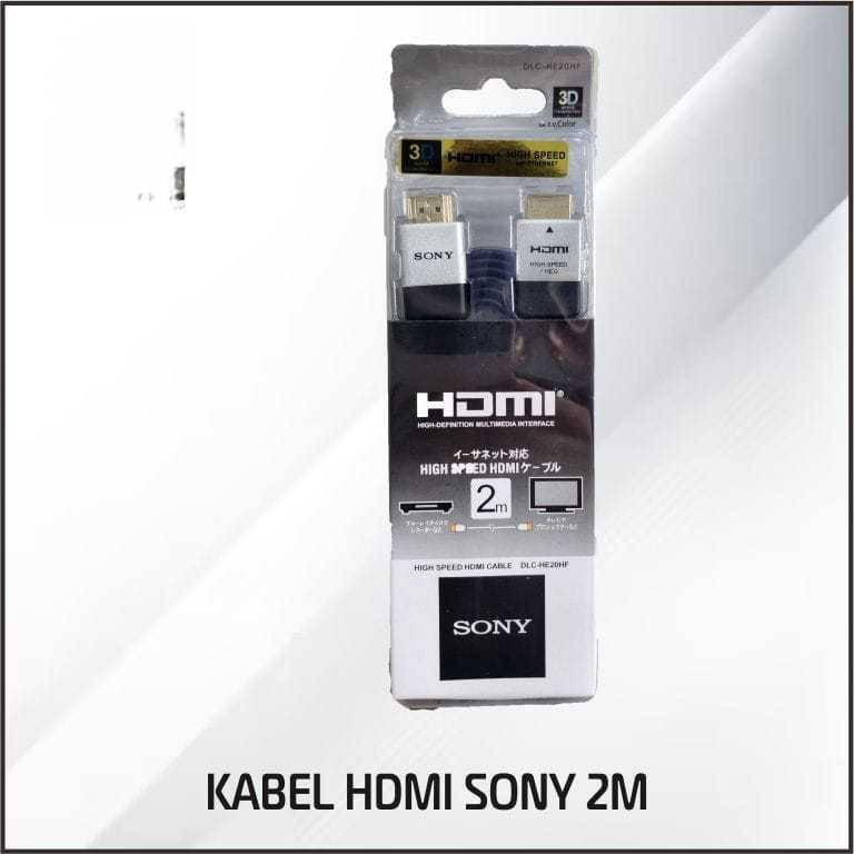 Jual KABEL HDMI SONY 2M HI SPEED HIGH QUALITY / HDMI 2M / HDMI 2 METER 2 m 2meter | Shopee Indonesia
