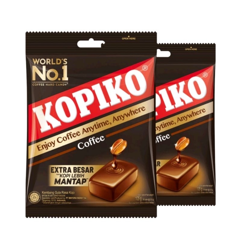 Jual Kopiko Kopi Coffee Extra Besar Mantap 105gr (35butir) | Shopee ...