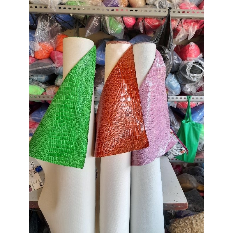 Jual bahan croco glossy bahan buaya kilap bahan tas bahan kulit ...