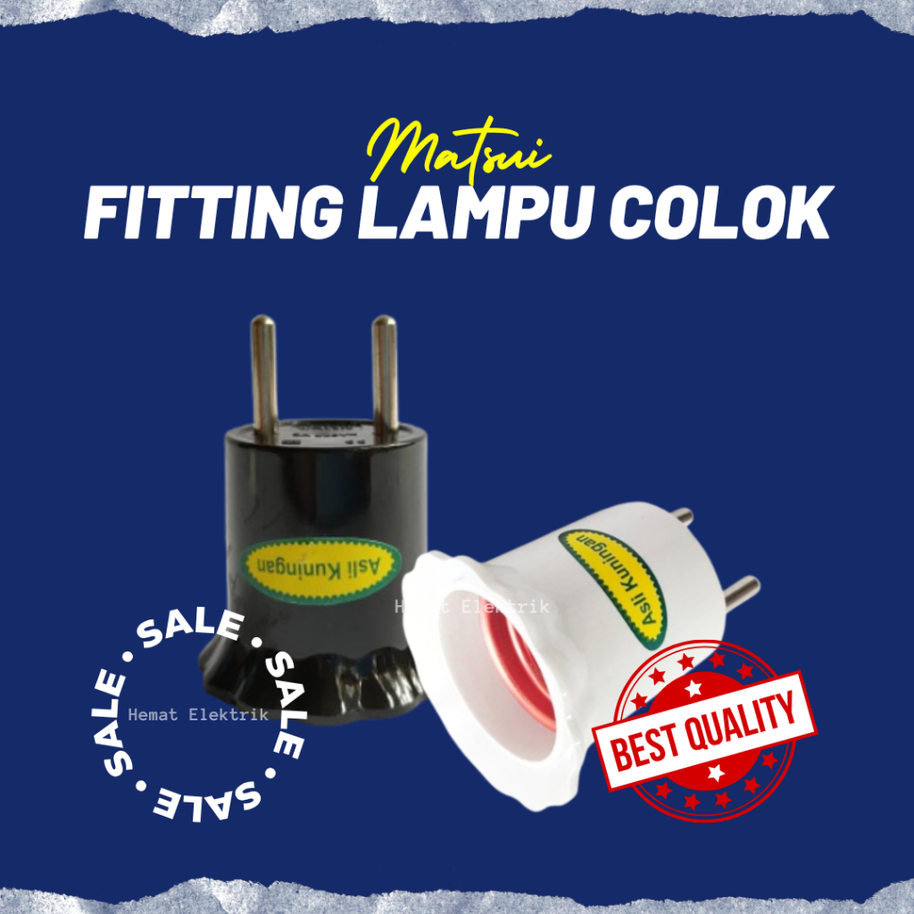 Jual Fitting Colok Matsui Asli Kuningan Fitting Lampu Adaptor Colokan ...