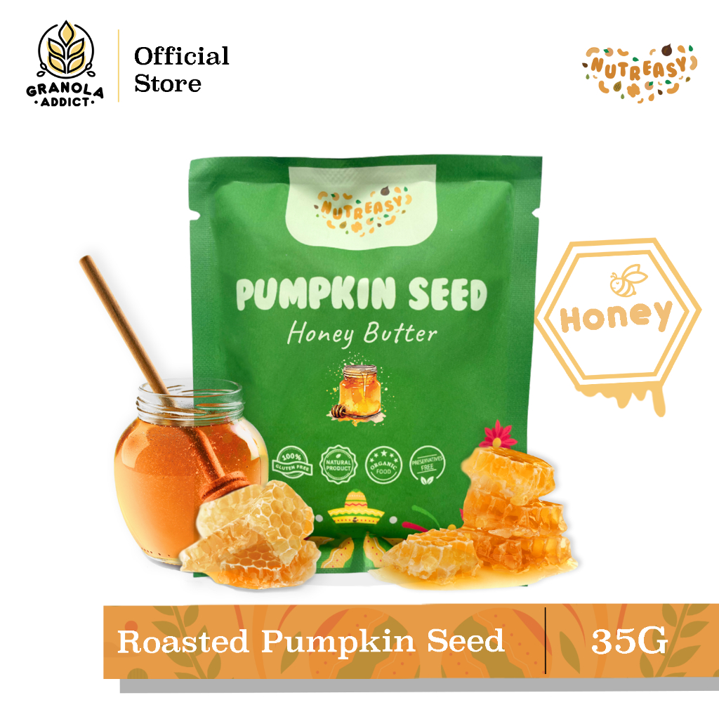 Jual Granola Addict - Nutreasy Roasted Pumpkin Seed (Honey) / Biji Labu ...