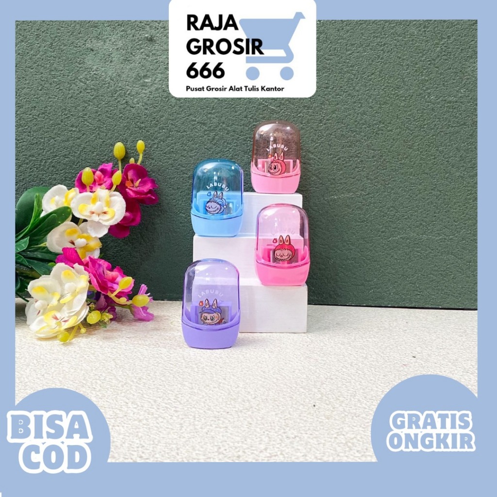 Jual RAUTAN 2 LUBANG LABUBU R-1716 Peruncing Pensil Monster popmart ...