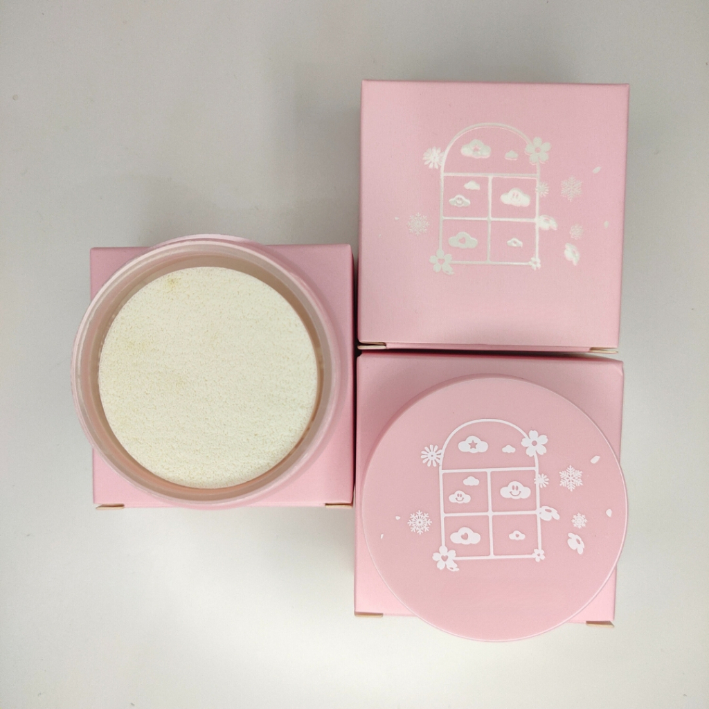 Jual Loose Powder Pink Cloud Bedak Tabur Wajah Natural Oil Control ...