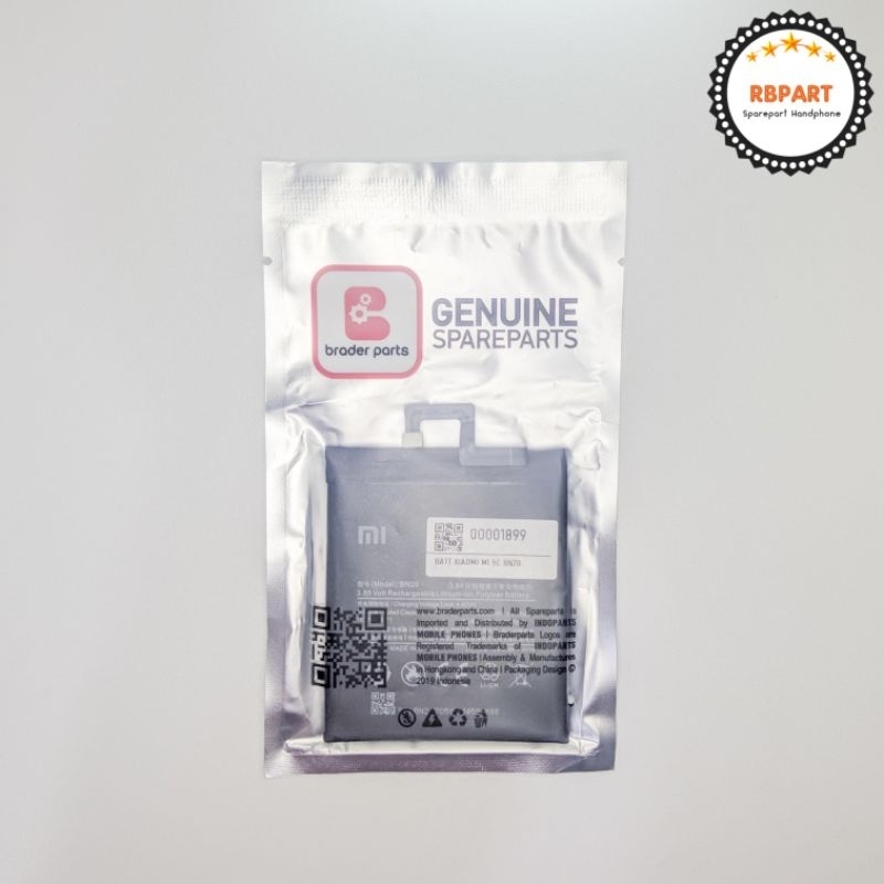 Jual Battery ORIGINAL Braderparts XIAOMI MI 5C BN20 | Shopee Indonesia