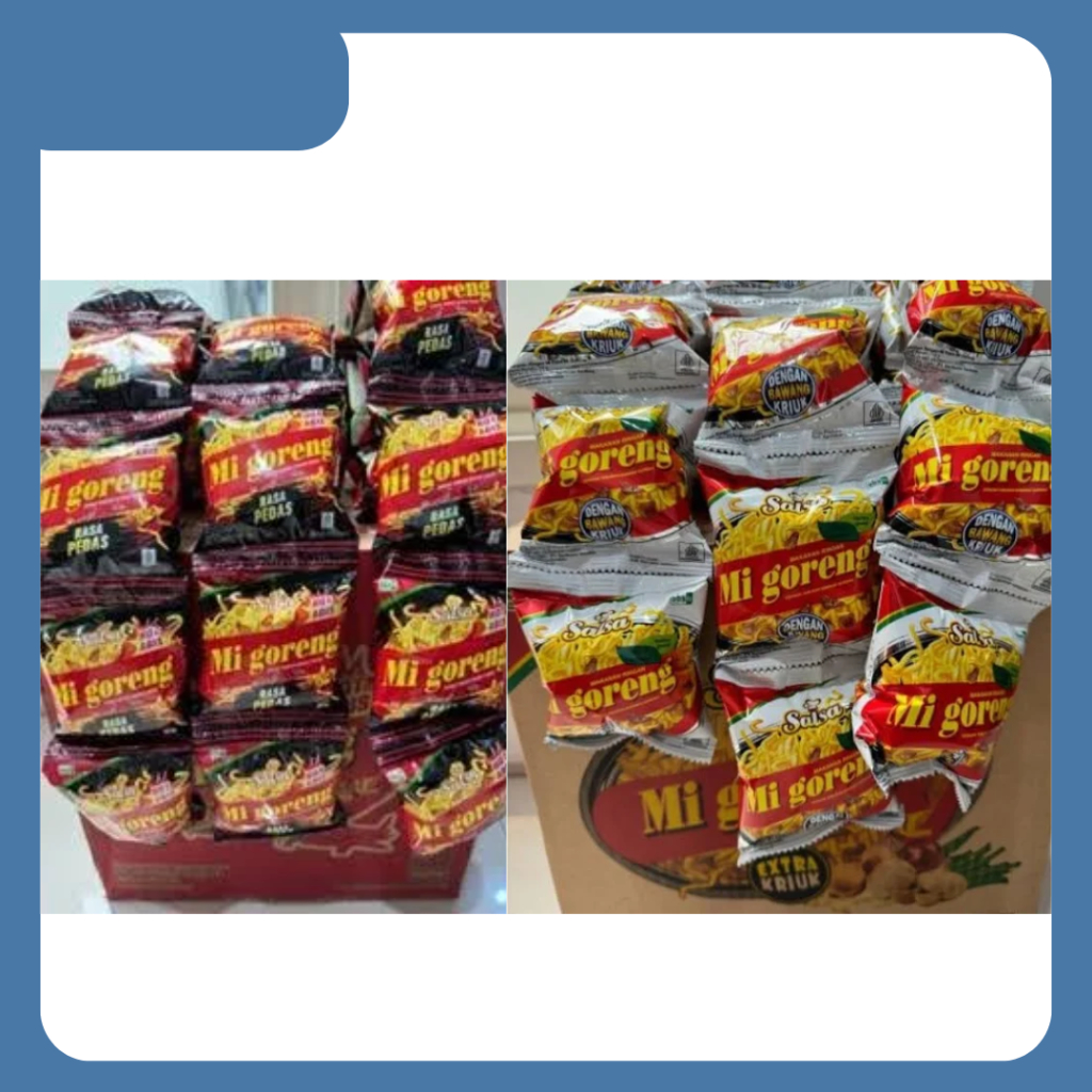 Jual Snack Mi Goreng Salsa Rasa Pedas / Mie Goreng 10x10gr (RENCENG ...