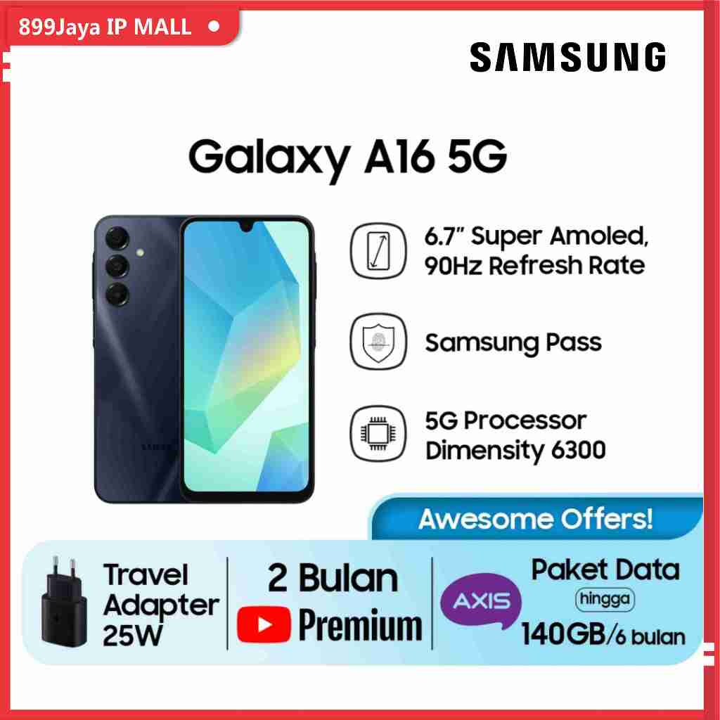 Jual SAMSUNG GALAXY A16 5G 8+256GB - GARANSI RESMI SAMSUNG INDONESIA ...
