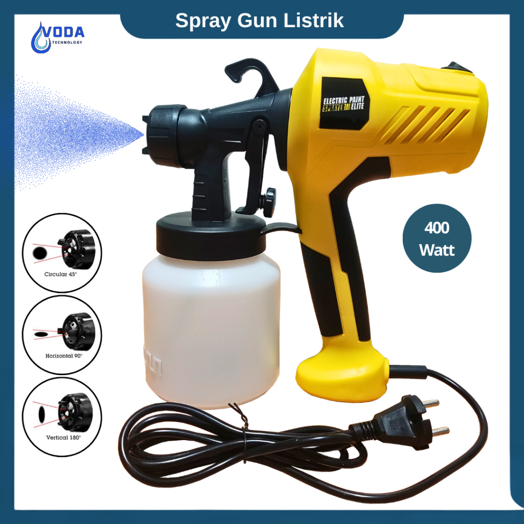 Jual Mesin Cat Semprot Elektrik Spray Gun Portable 400 watt 800 ml ...