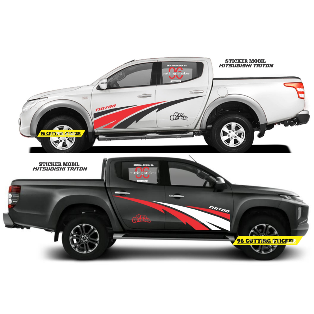 Jual Sticker Mobil Mitsubishi Triton cutting sticker mobil triton ...