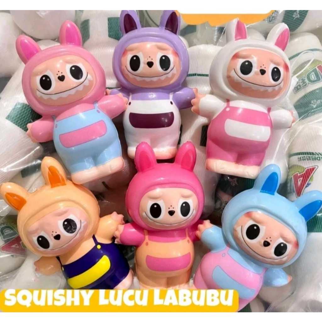 Jual Mainan Squishy Labubu LED Ukuran Besar / Squishy Labubu Pencet ...