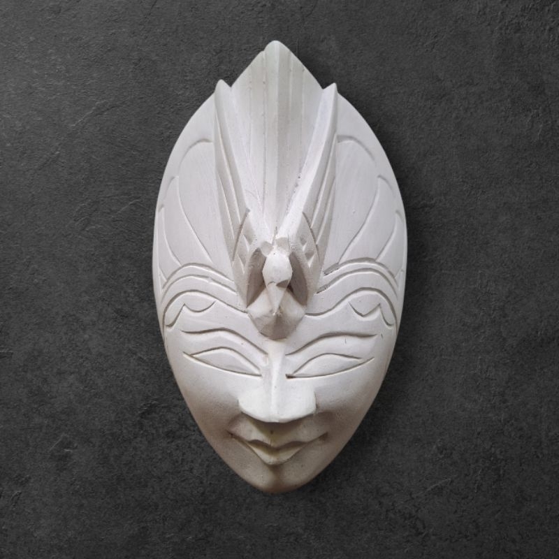 Jual Topeng Kayu Rama Sudah di Cat Warna PUTIH | Shopee Indonesia