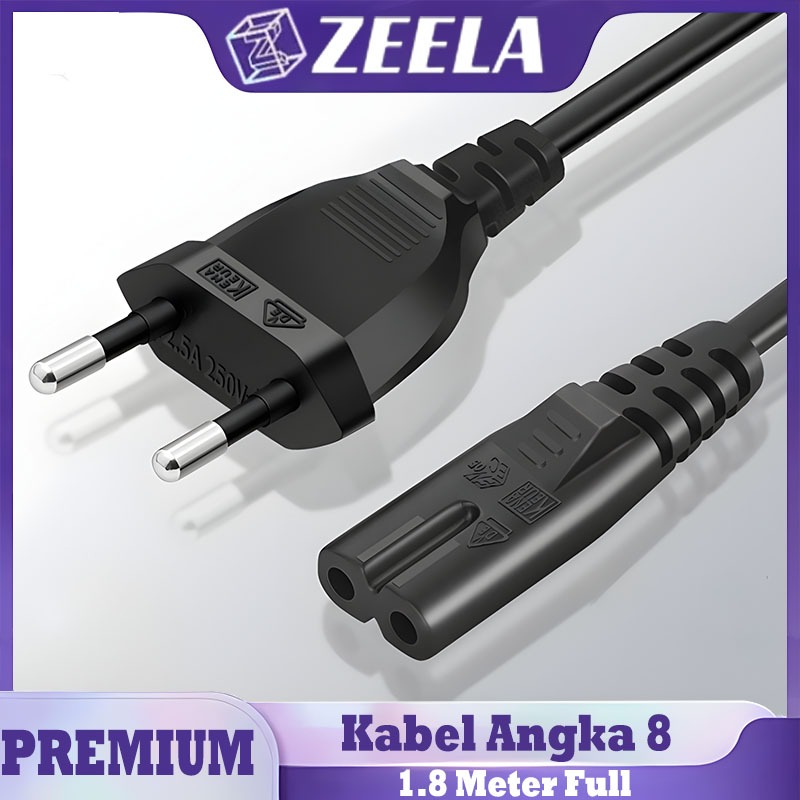 Jual Kabel Power Kabel Angka 8 / Kabel Cas Panjang 1.8 Meter Full Kabel ...