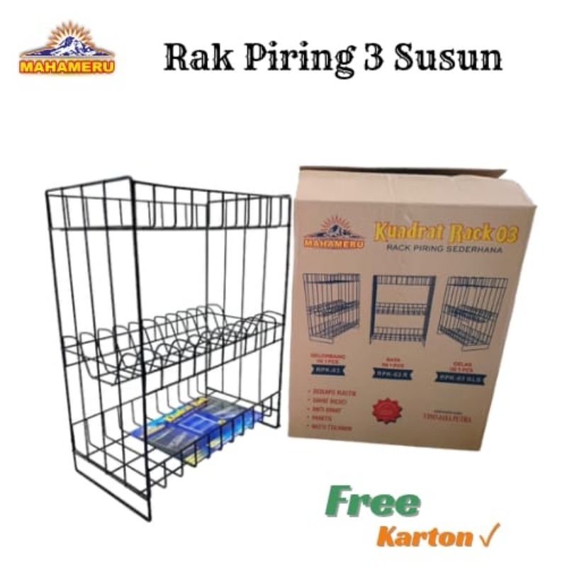 Jual Rak piring 3 susun | Shopee Indonesia