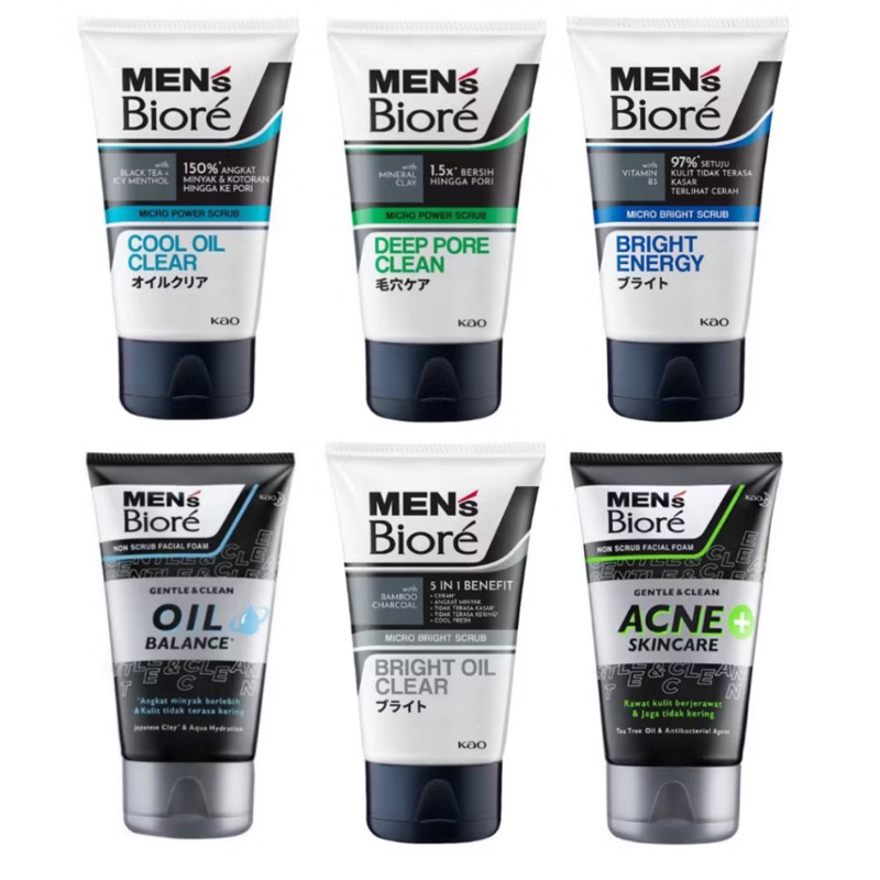 Jual Mens Biore Face Wash 100g | Shopee Indonesia