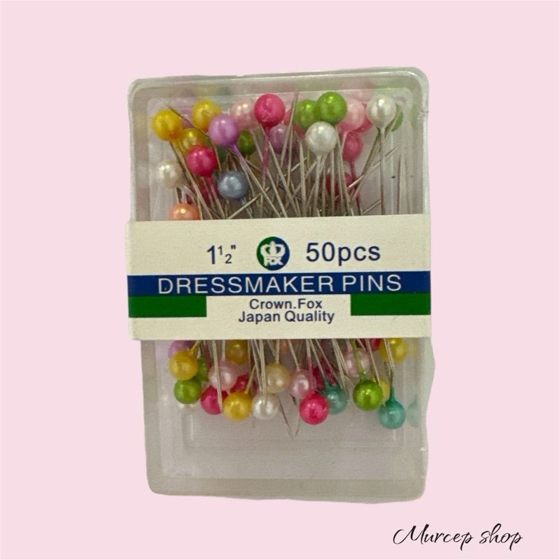 Jual [PER KOTAK] Jarum Pentul Box Mika / Stainless Mutiara Hijab Besar ...