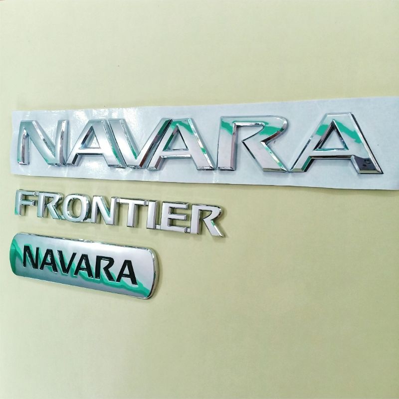 Jual Emblem logo nissan NAVARA frontier ukuran original bagasi bak ...
