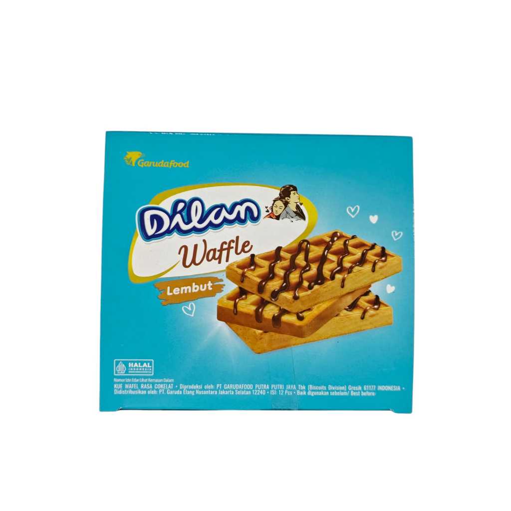 Jual Dilan Waffle Box dengan Biskuit Lembut bersalut Coklat | Shopee ...