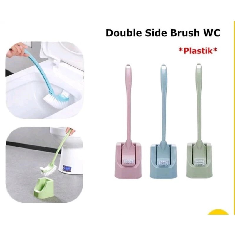 Jual Sikat Kloset Toilet / Sikat WC Gagang + Wadah Tempat | Shopee ...