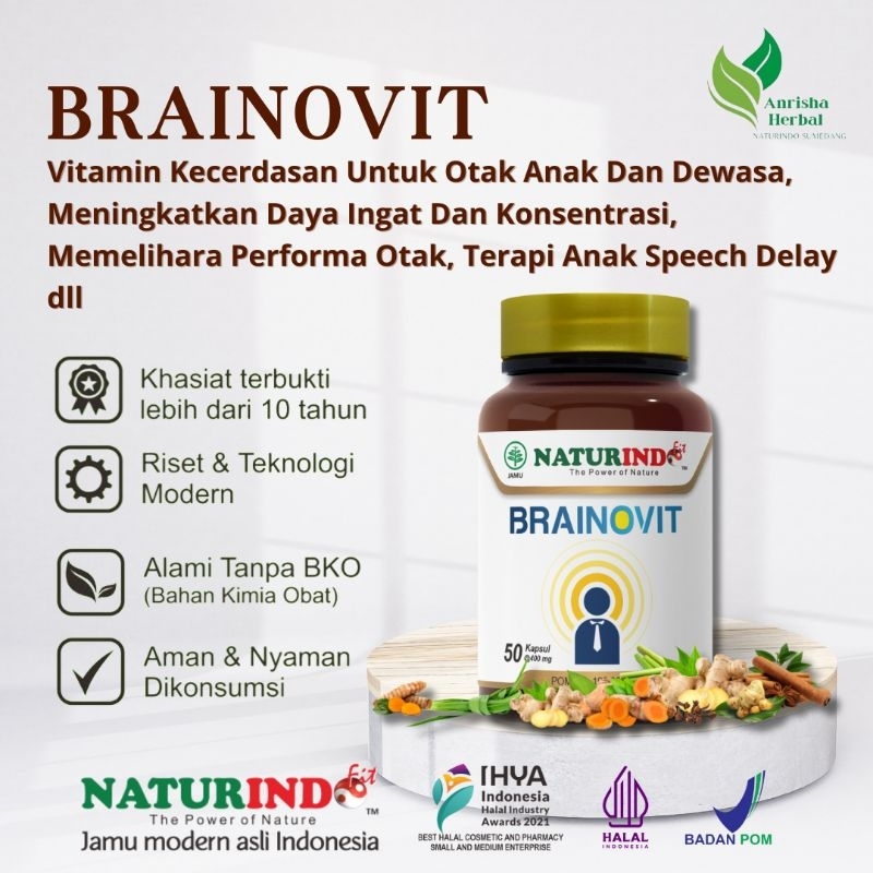 Jual Vitamin Kecerdasan Otak Daya Ingat Anak Dan Dewasa BRAINOVIT ...
