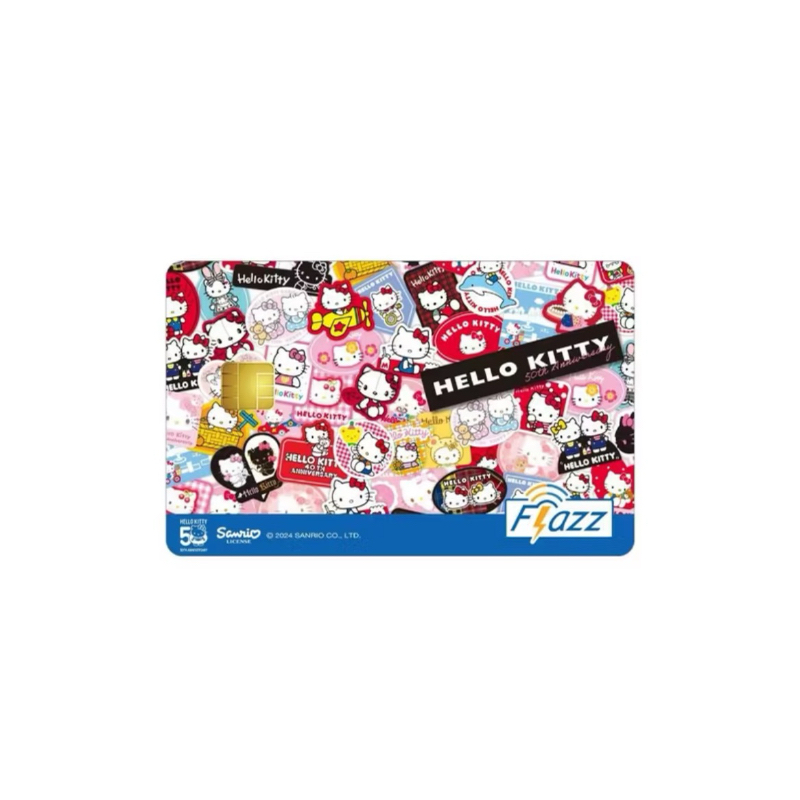 Jual Kartu Flazz Limited Edition Sanrio Hello Kitty Travelling Stickers ...