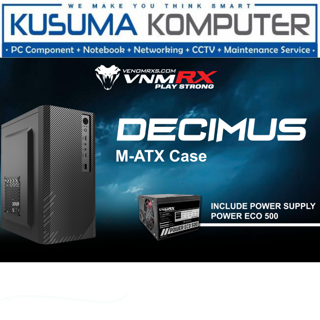 Jual Casing PSU Venomrx DECIMUS + PSU 300W Micro ATX | Shopee Indonesia