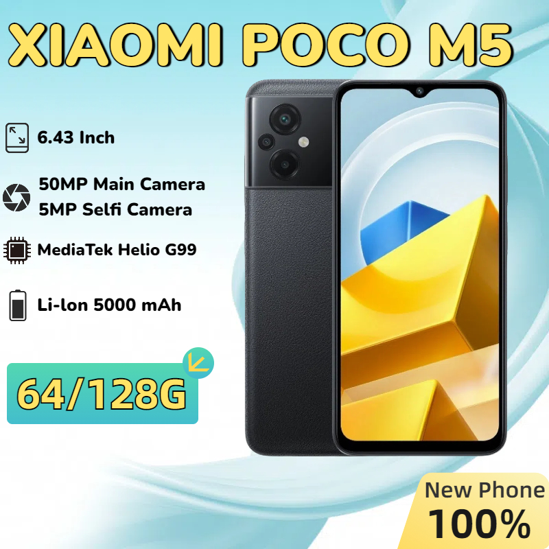 Jual XIAOMI Poco M5 4GB ROM 128GB 64GB Smartphone MediaTek Helio G99 ...