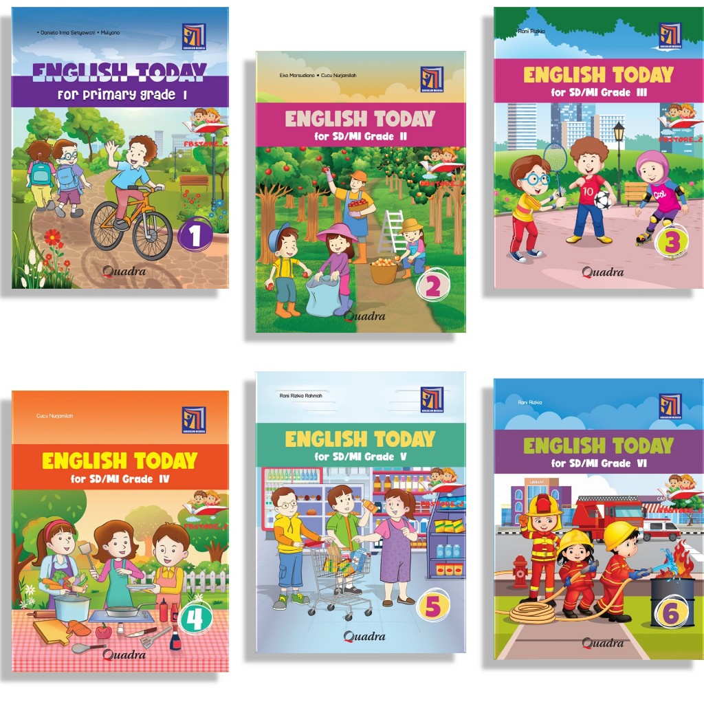 Jual [PENERBIT QUADRA] ENGLISH TODAY KELAS 1,2,3,4,5, & 6 KURIKULUM ...