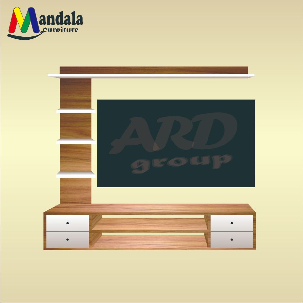 Jual (RTV 034) Rak TV Dinding Minimalis Gantung / Meja TV Tempel ...