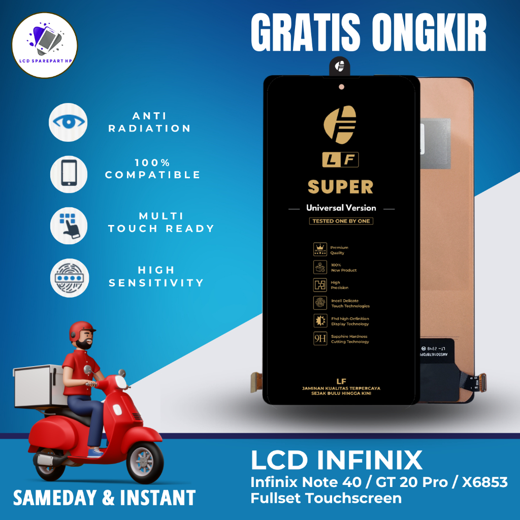 Jual LCD Infinix Note 40 / GT 20 Pro / X6853 Fullset Touchscreen ...