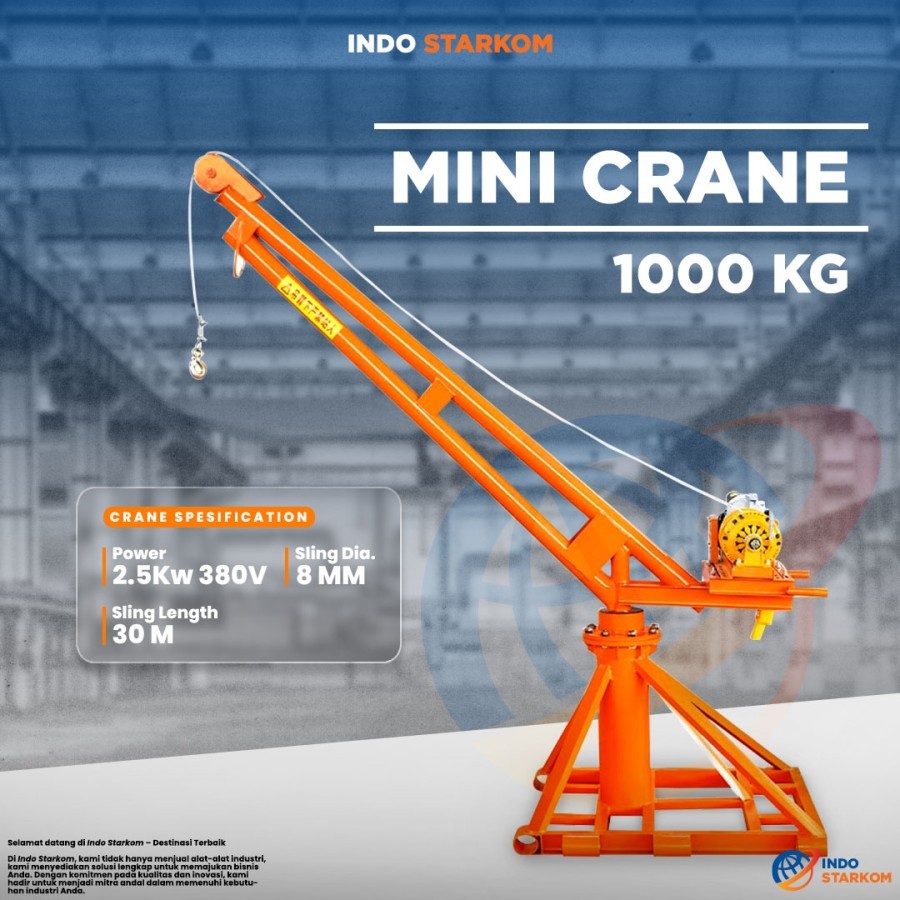 Jual Mini Crane 1 Ton Derek Listrik 1000kg | Shopee Indonesia
