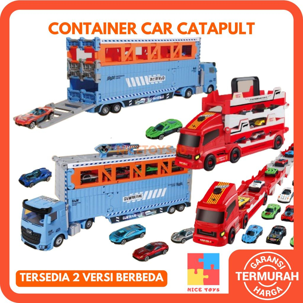 Jual Container Car Catapult Mainan Truck Container Mainan Mobil ...