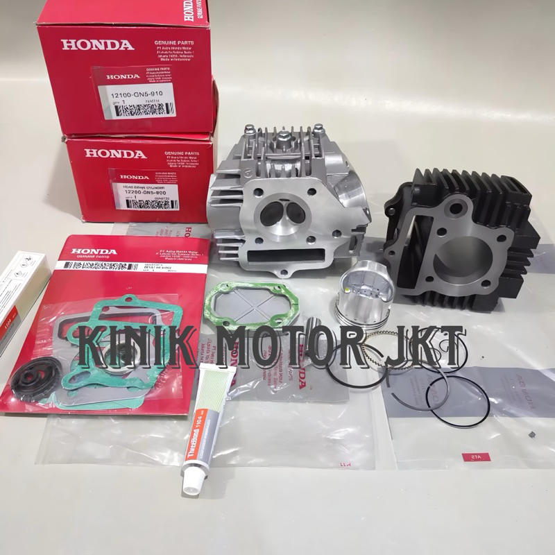 Jual Blok seher GN5 + Blok hed head isi komplit Honda Supra x lama grand win 100 Astrea prima ...