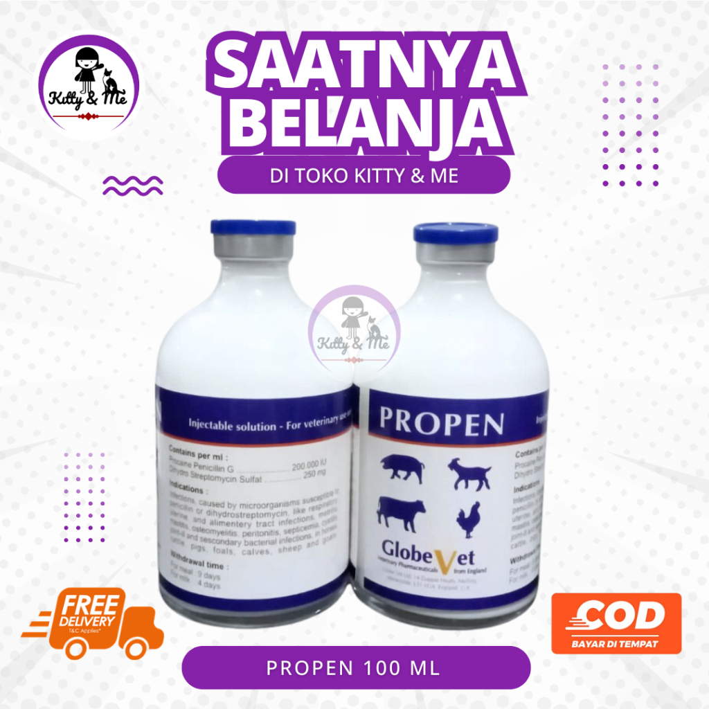 Jual PROPEN 100 ML - Antibiotik Injeksi Saluran Pernafasan Dan ...