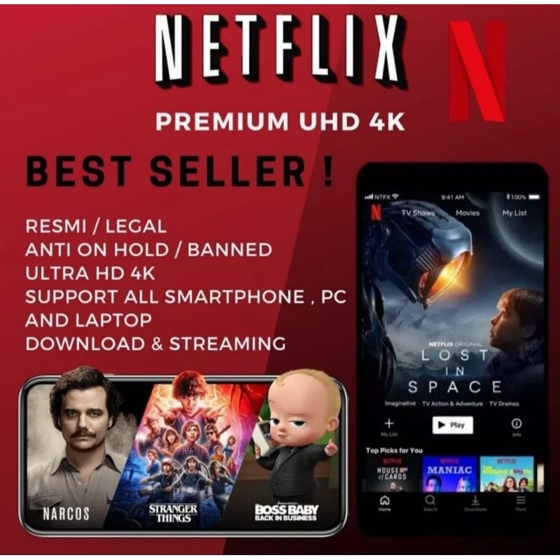 Jual Paket Netflix Terlengkap & Harga Terbaru April 2026 | Shopee Indonesia