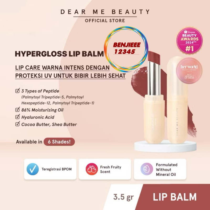 Jual Dear Me Beauty Hypergloss Lip Balm DEAR ME BEAUTY dear me beauty ...