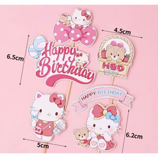 Jual hbd Topper Hello Kitty Sanrio Hiasan Dekorasi Kue Ulang Tahun ...