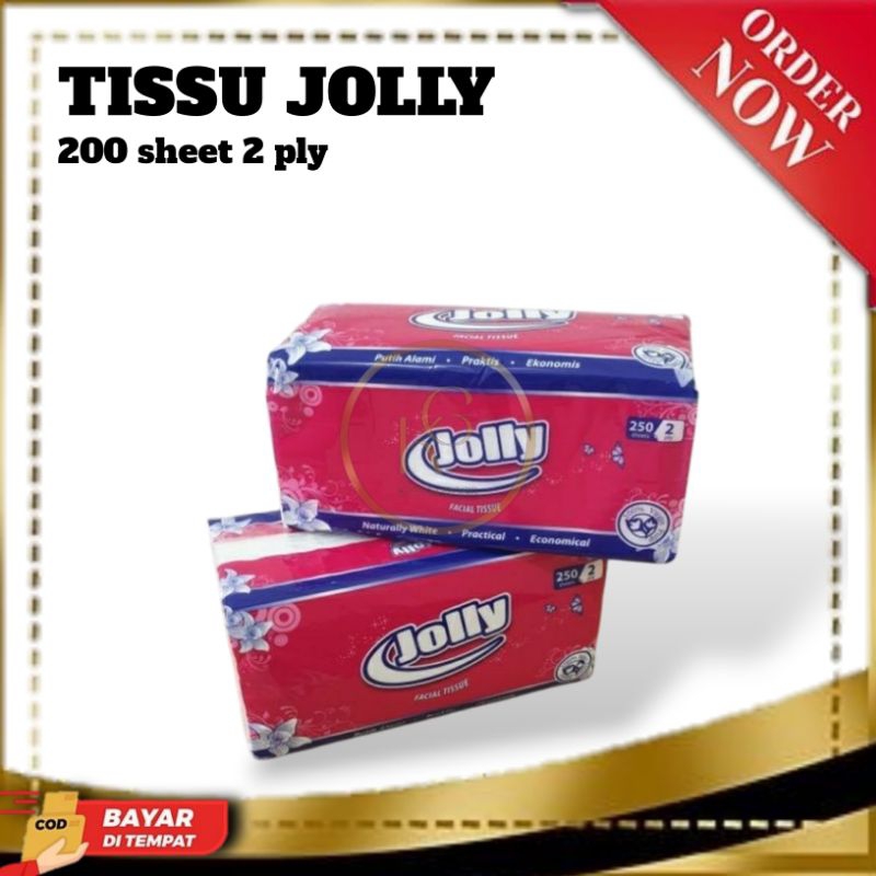 Jual Tisu Jolly 200 Sheet/Tissue Facial Jolly Isi 2 Play/Tisu Jolly ...
