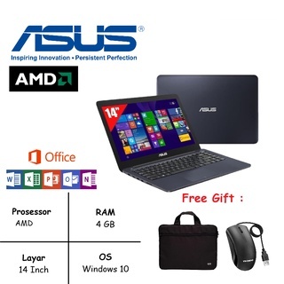 Jual Laptop ASUS E402 AMD RAM 4GB SSD 512GB WINDOWS 10 | Shopee Indonesia