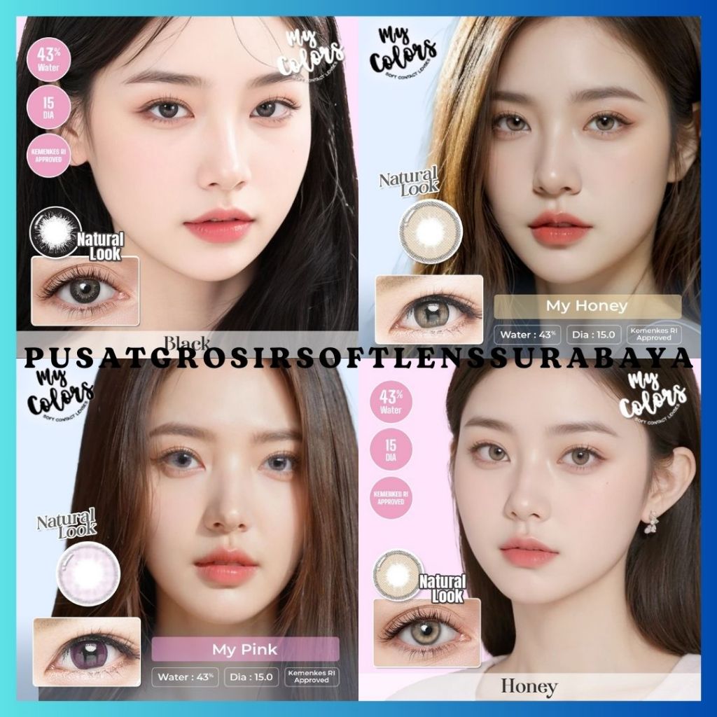 Jual SOFTLENS MY COLORS 15 MM NORMAL & MINUS ///// SOFLEN / SOPLEN ...