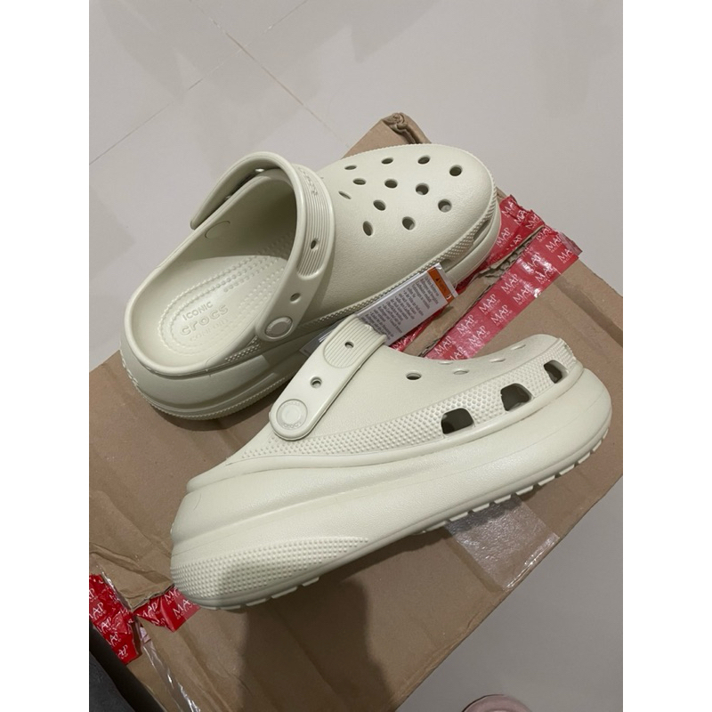 Jual CROCS CLASSIC CRUSH CLOG BONE | Shopee Indonesia