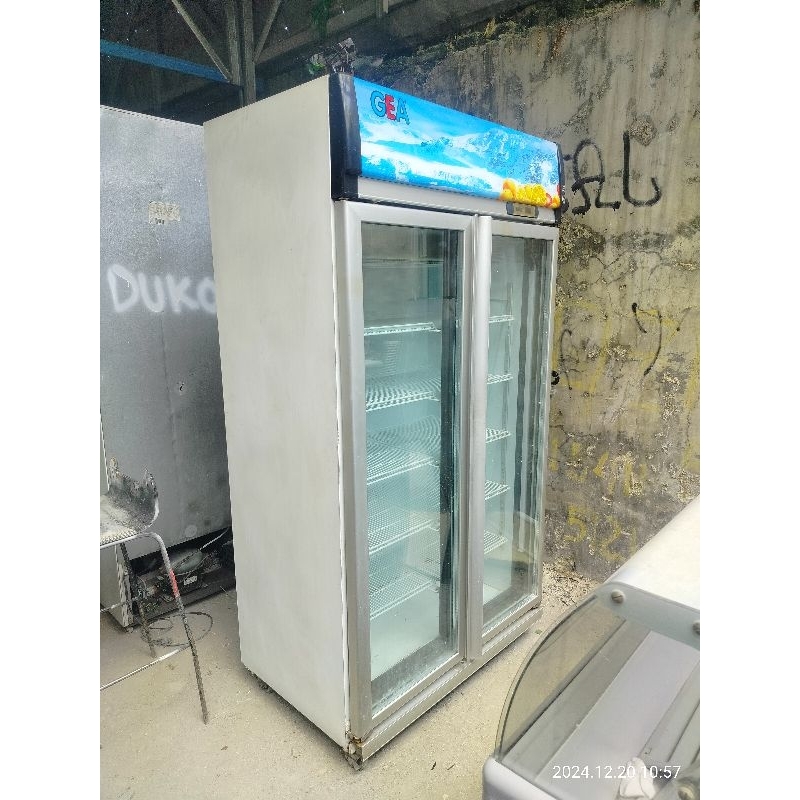 Jual Display Cooler Gea Showcase 2 Pintu Second | Shopee Indonesia
