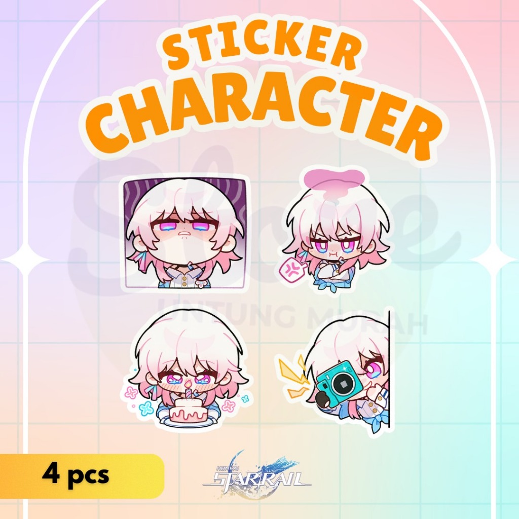 Jual Sticker Honkai Star Rail - [ March7 / Sparkle / Robin ] - Sticker ...