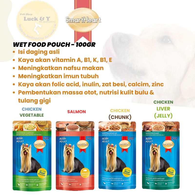 Jual Smartheart Pouch Makanan Anjing Basah (100 gr) | Shopee Indonesia