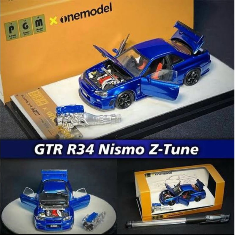 Jual PGM x One Model 1/64 Nissan Skyline GT-R R34 | Shopee Indonesia