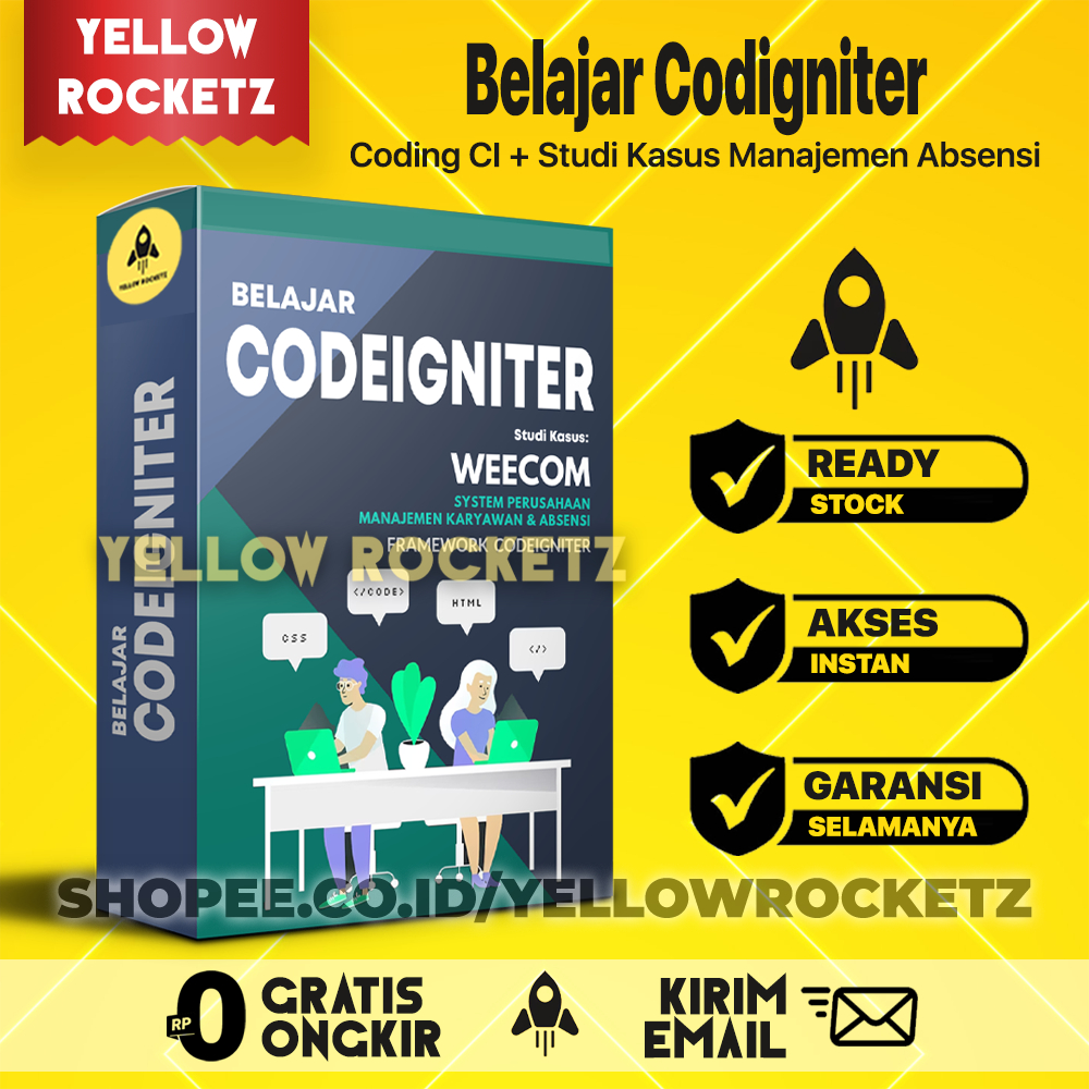 Jual BELAJAR CODEIGNITER - Studi Kasus Sistem Perusahaan Manajement ...